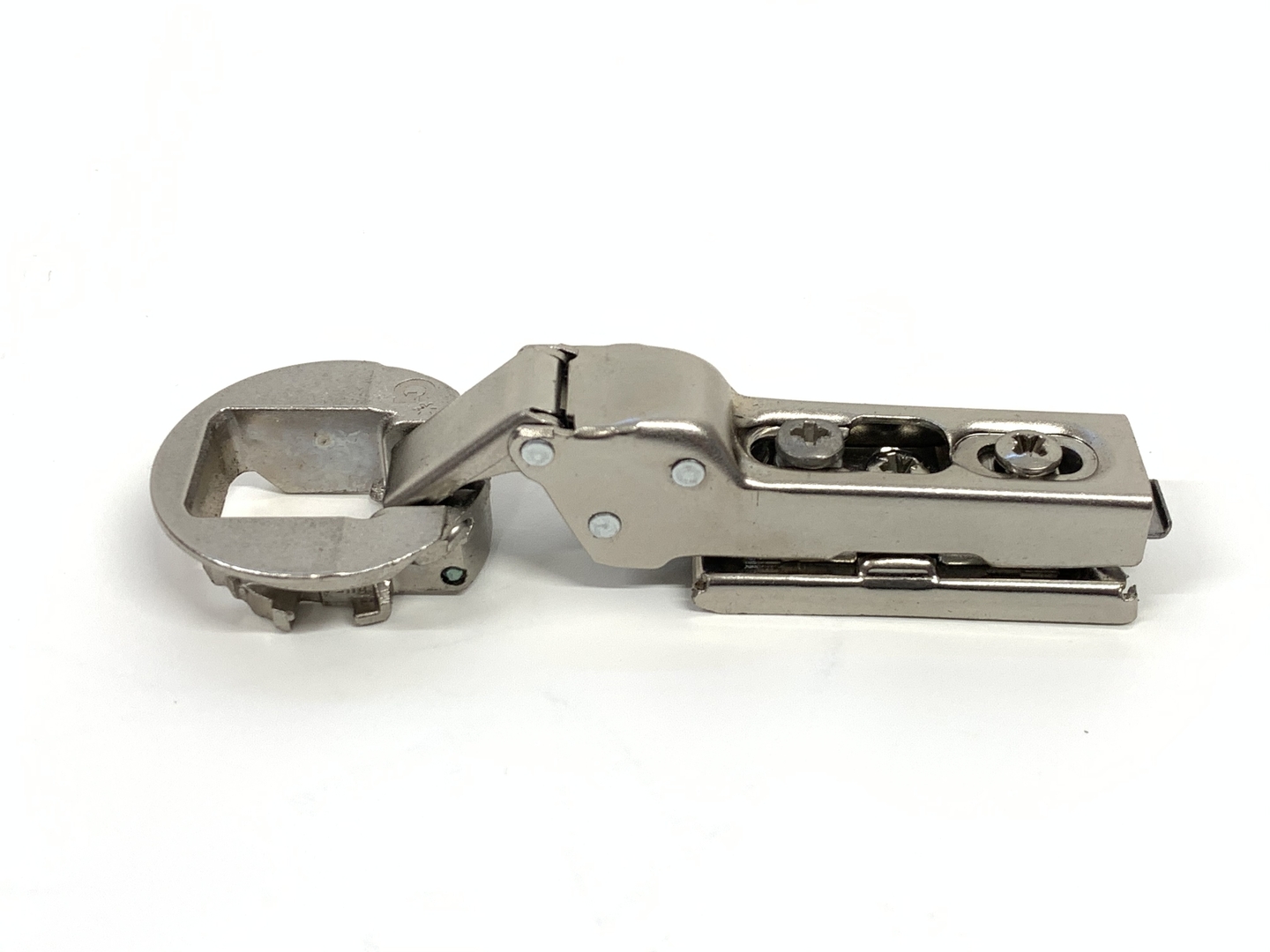 Charnière invisible GRASS 1000 coudé boitier rond pour embase clips ...