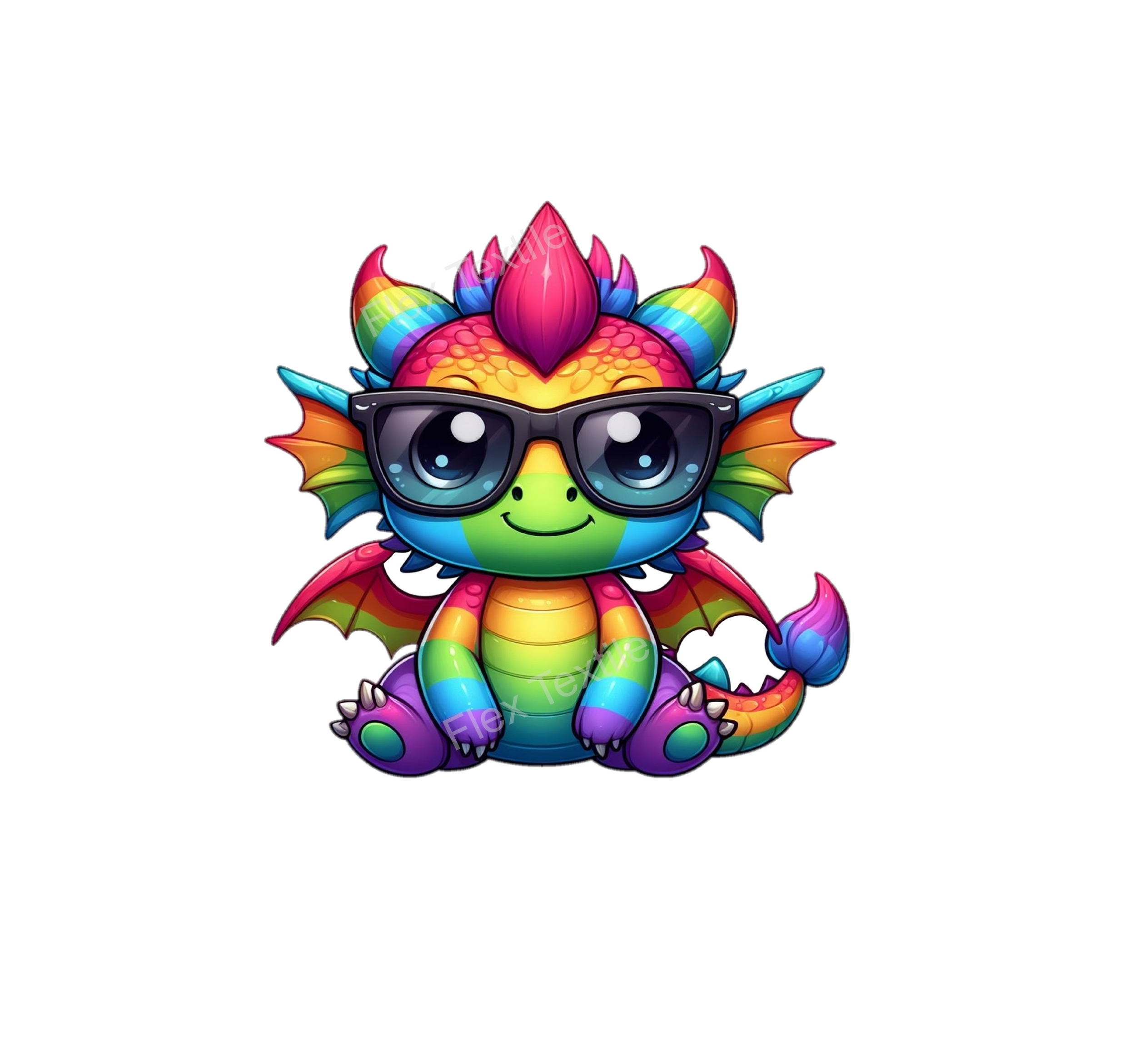 Petit Dragon Transfert Thermocollant - Prêt à poser - Impression DTF