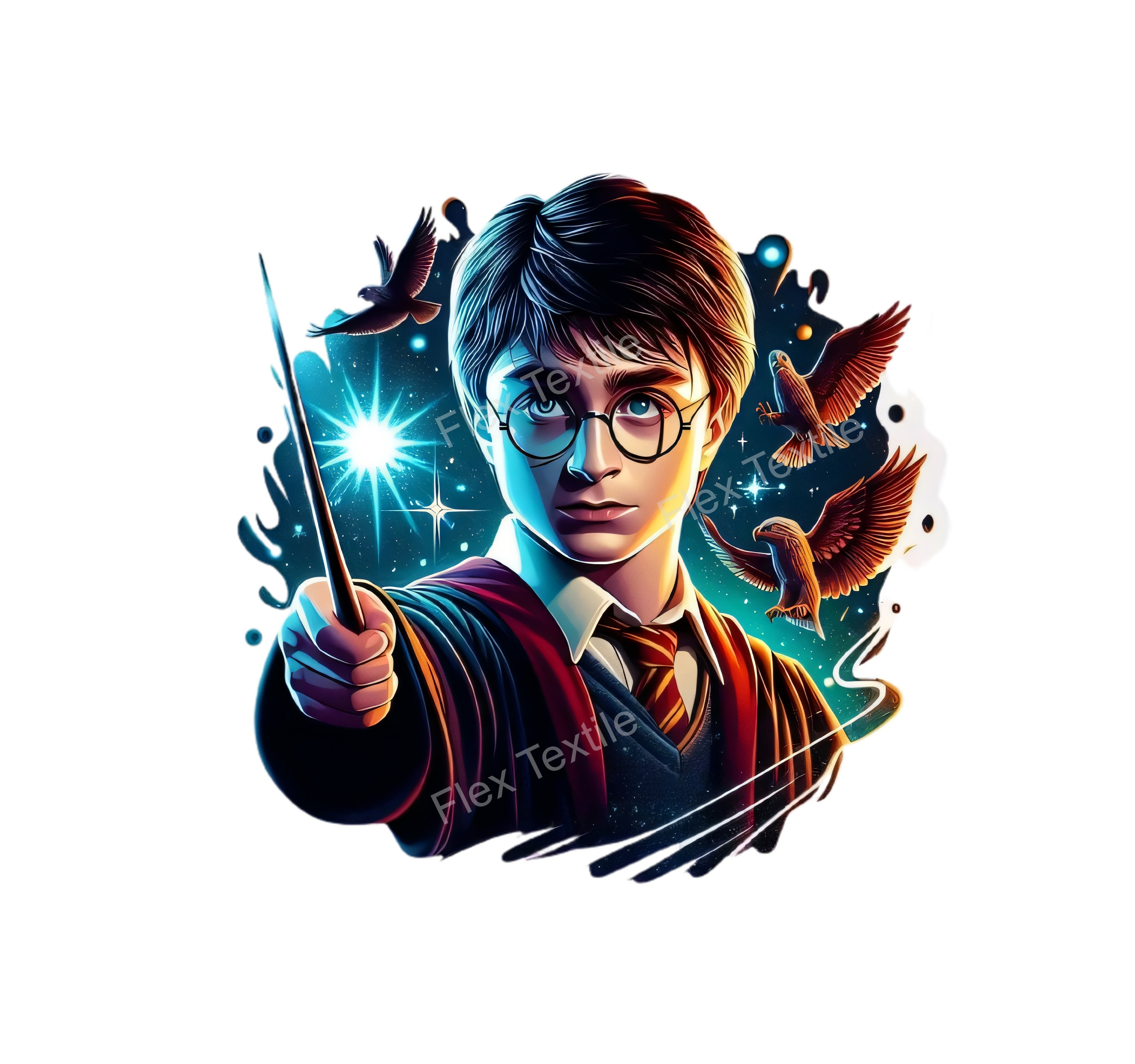 Harry Potter Baguette Transfert Thermocollant - Prêt à poser - Designs ...