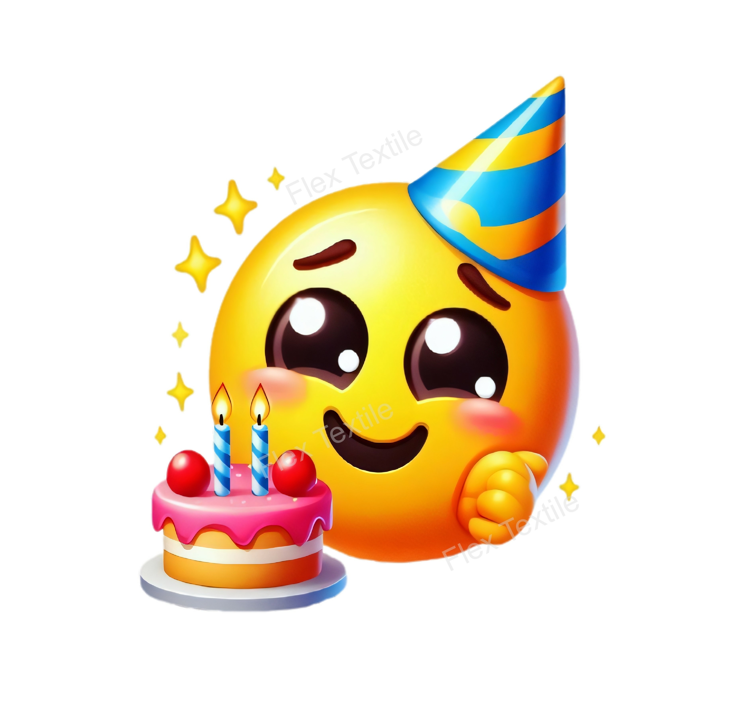 Emoji Anniversaire Transfert Thermocollant - Prêt à poser - Designs ...