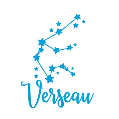 Verseau Constellation Motif Thermocollant - FEERIQUE/ASTROLOGIE ...