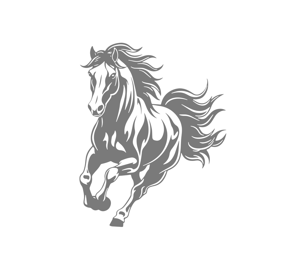 Cheval Galope Motif Thermocollant - ANIMAUX/CHEVAUX - ÂNES - Flex Textile