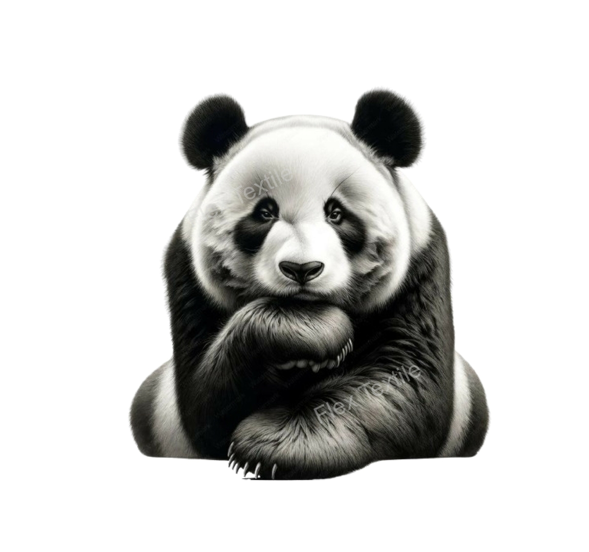 Panda Pose Transfert Thermocollant - Prêt à poser - Designs Stickers ou ...