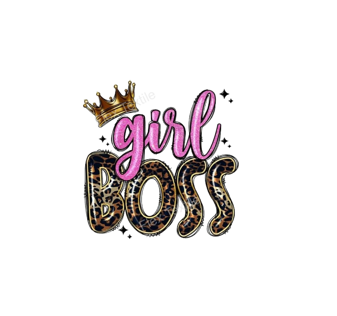 Girl Boss Transfert Thermocollant - Prêt à poser - Designs Stickers ou ...