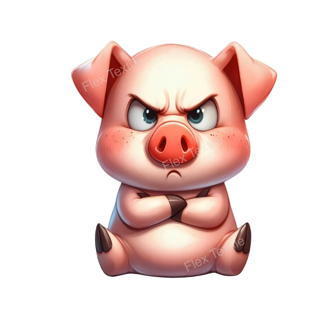 Cochon Grognon Transfert Thermocollant - Prêt à poser - Designs ...