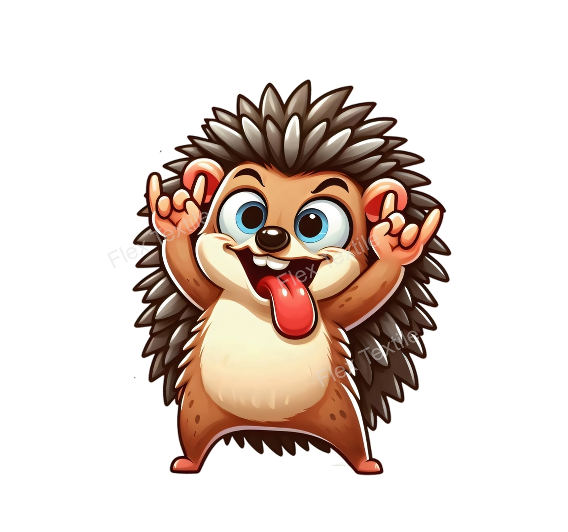 Hérisson Humour Transfert Thermocollant - Prêt à poser - Designs ...