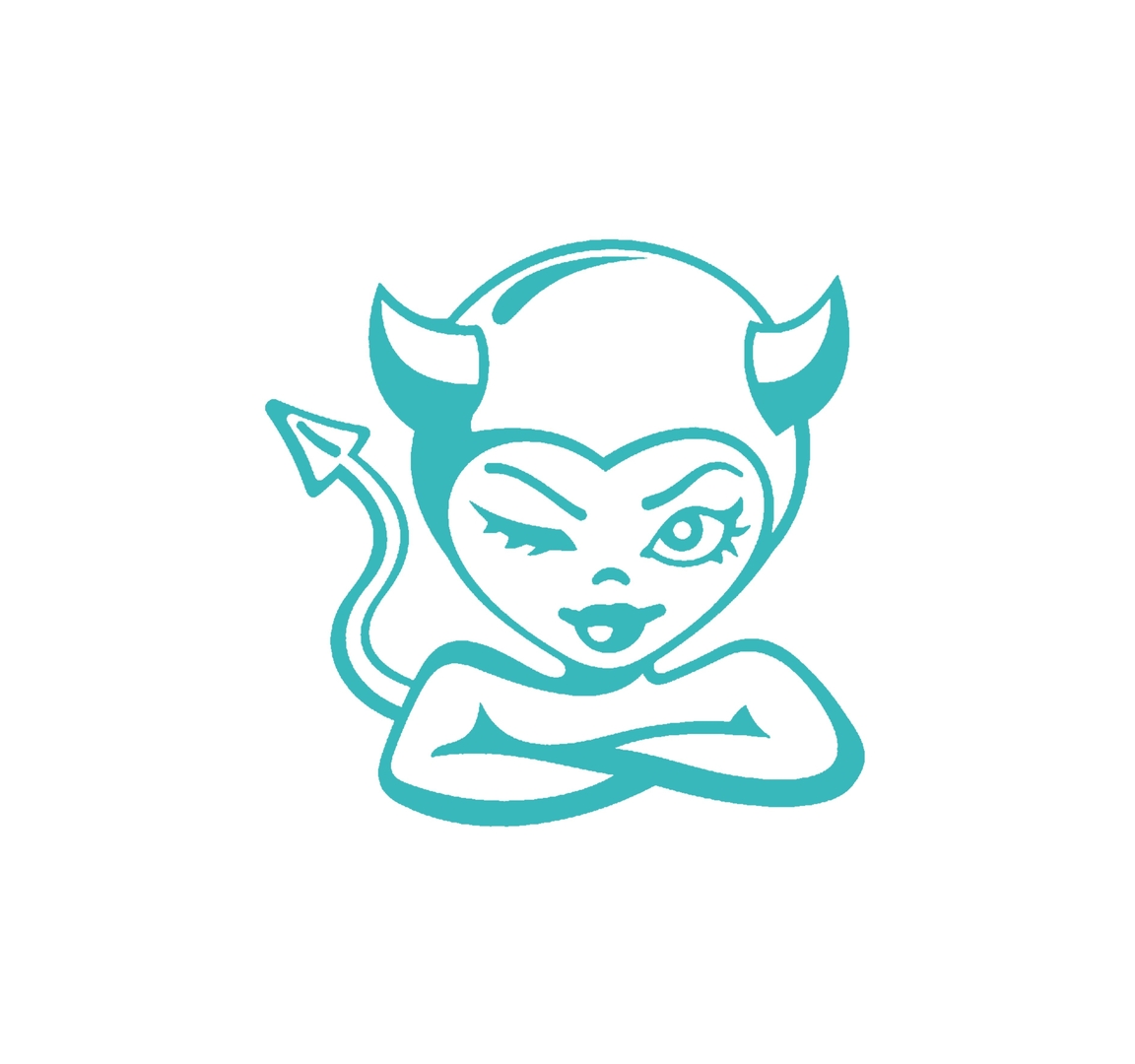 Diablotine Motif Thermocollant - PLUMES/ANGES - DEMONS - Flex Textile