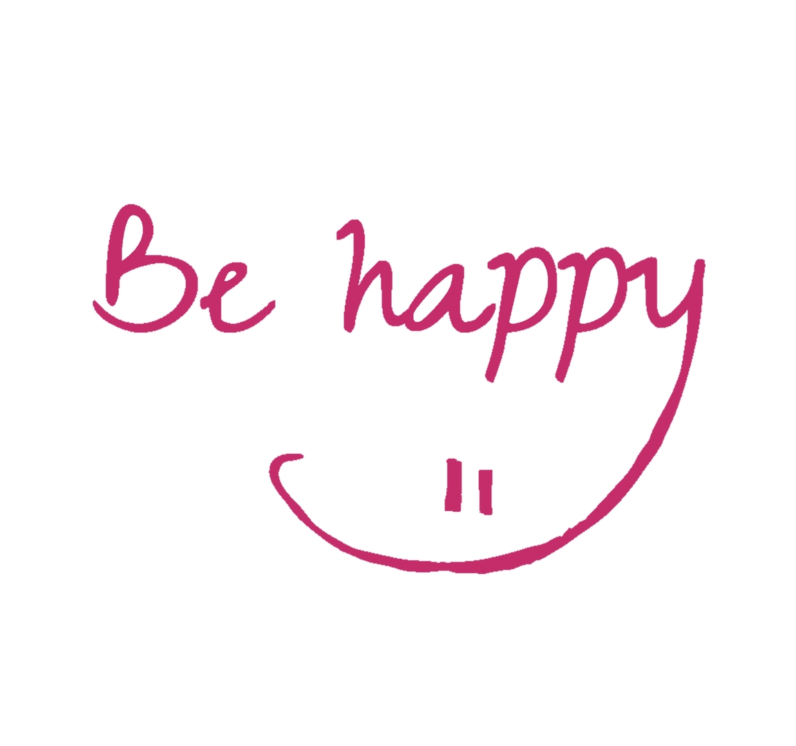 Be Happy Motif Thermocollant Textescitations Messages Flex Textile