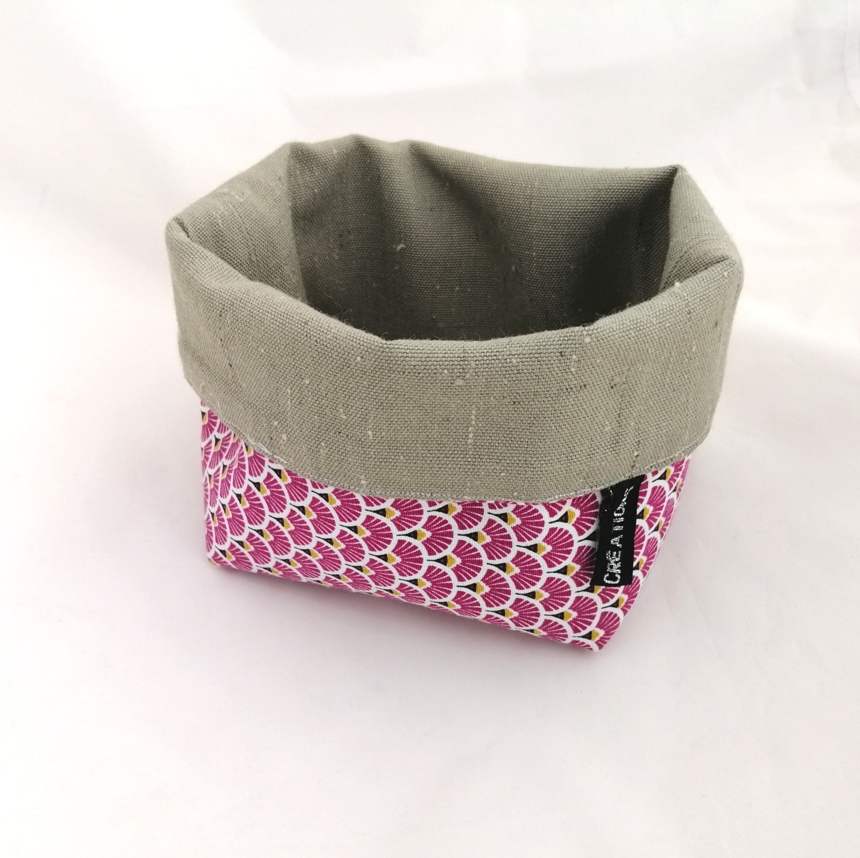 Ti Panier réversible imprimé rose - Maison - DPC