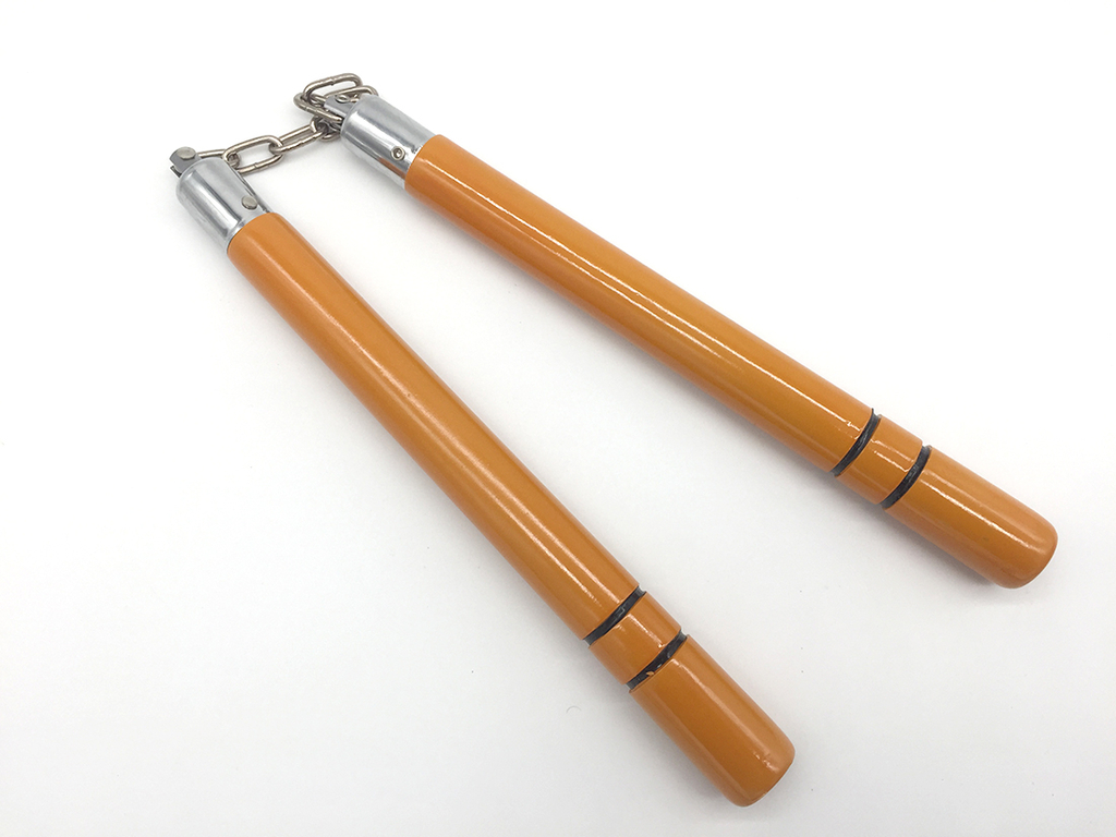 NUNCHAKU BOIS CHAINE ACIER - ARMES TRADITIONNELLES JAPONAISES