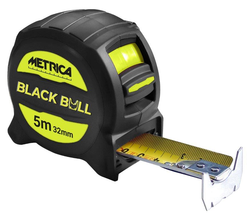Mètre ruban BLACK BULL 5M x 32MM METRICA - Niveau/Mesure/Mètre ruban - e-carreleur