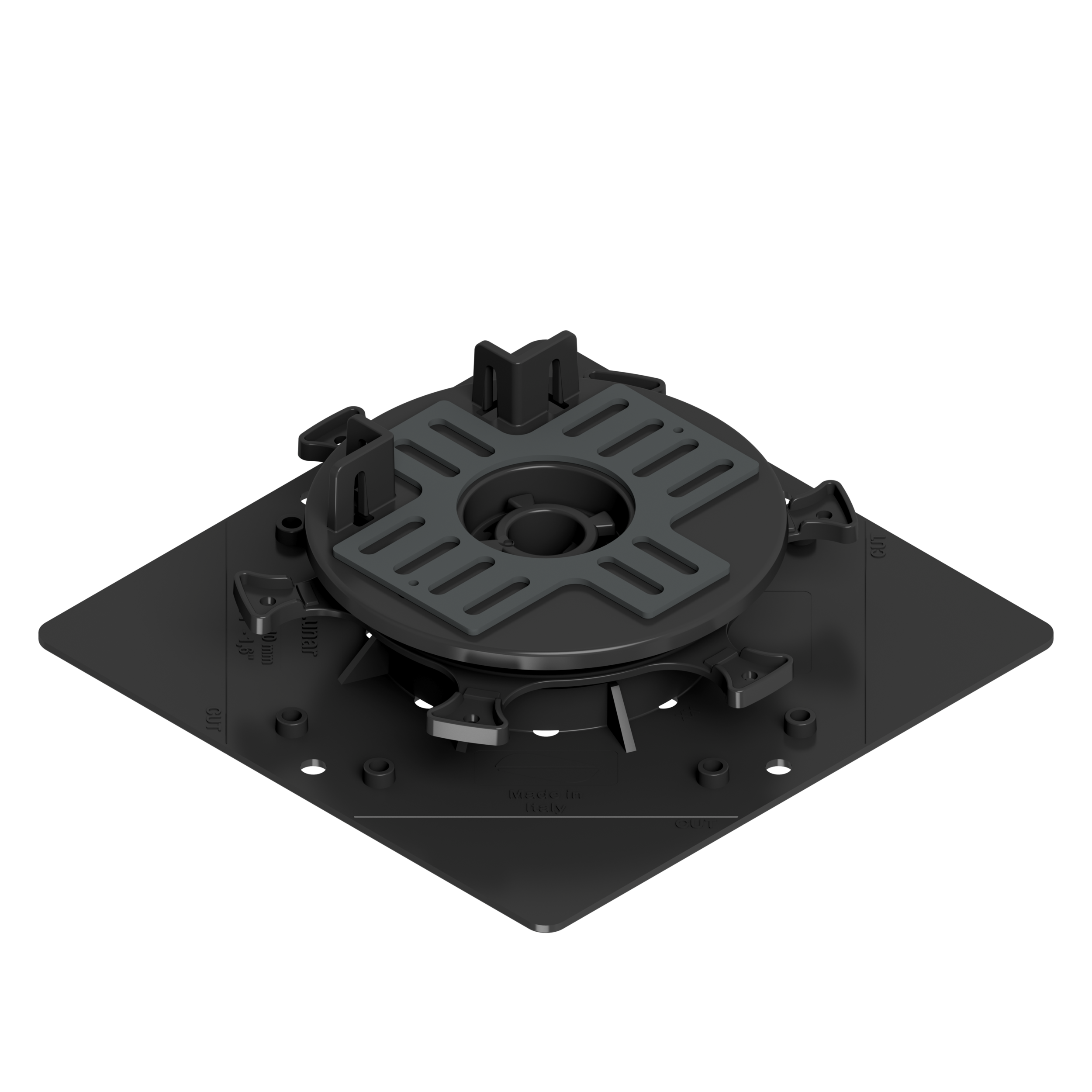 Plot réglable LUNAR Lambourde pour terrasse bois - H 25-40 mm - Tête ...