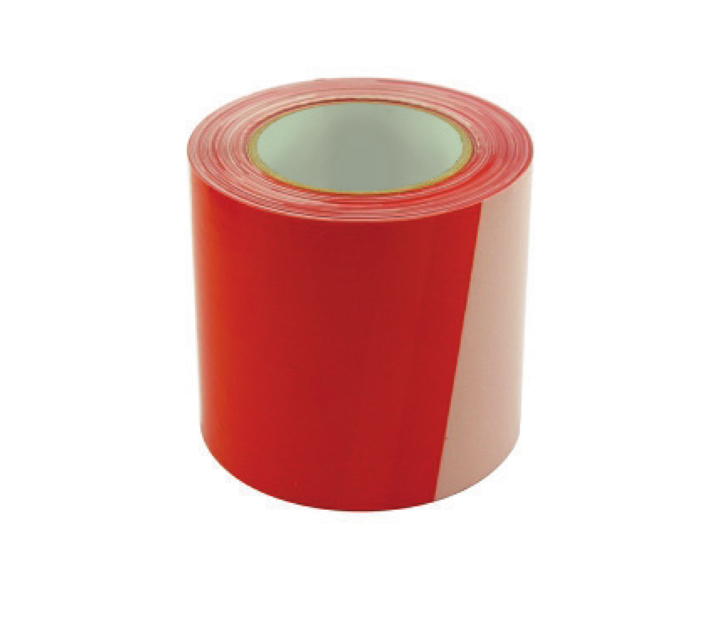 Ruban de signalisation rouge/blanc 75mm x 100m SOLID - e-carreleur
