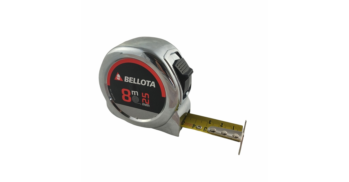 Flexomètre 8m 25mm BELLOTA - Niveau/Mesure/Mètre ruban - e-carreleur