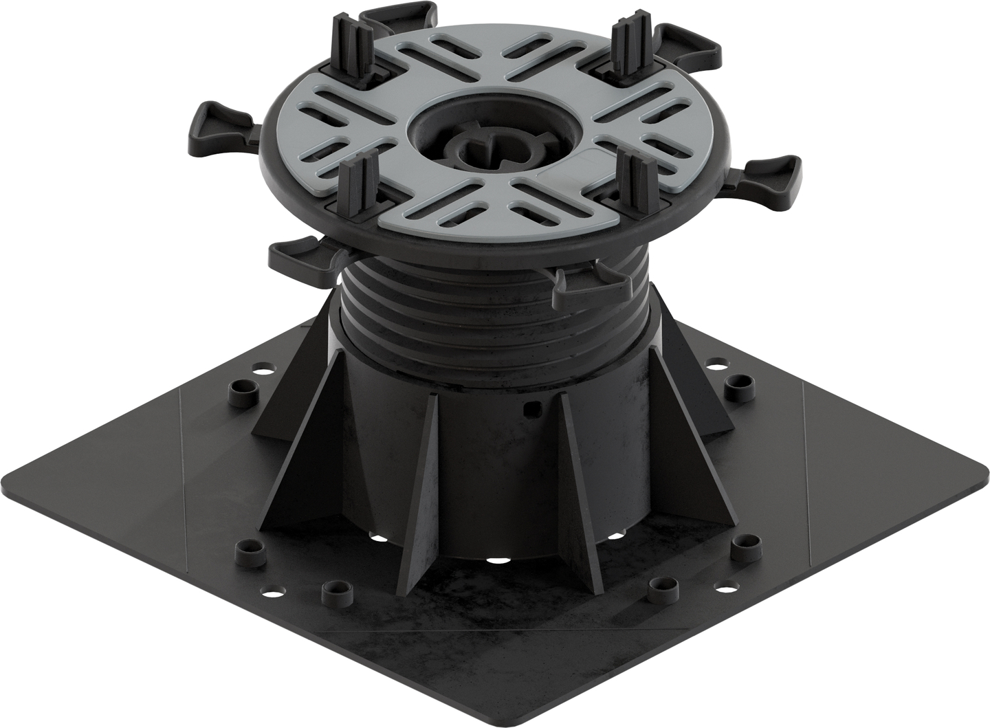 Plot réglable LUNAR 2 mm pour terrasse - H 60-100 mm - Tête fixe ou ...