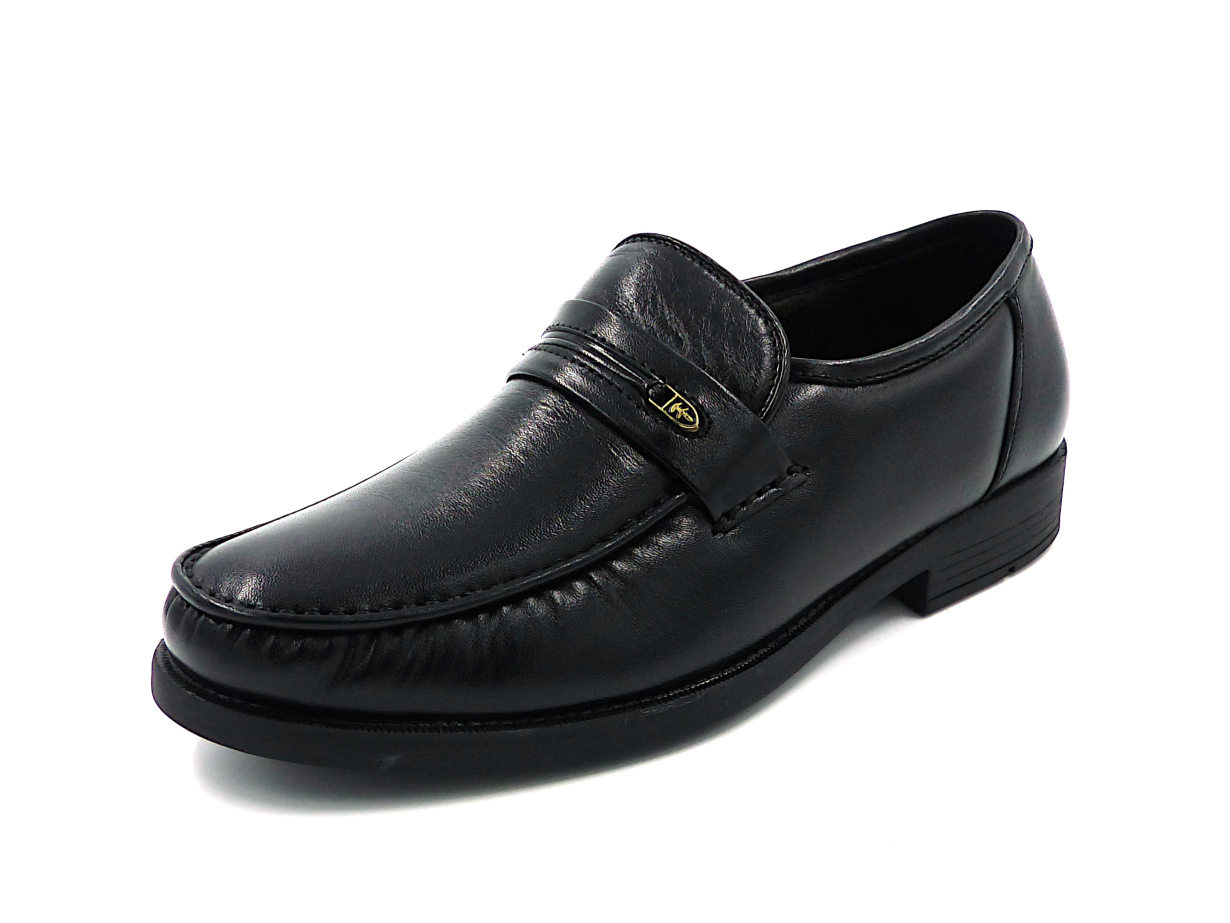 Mocassin en cuir noir 132 - Chaussures Homme - Mes Jolis Souliers