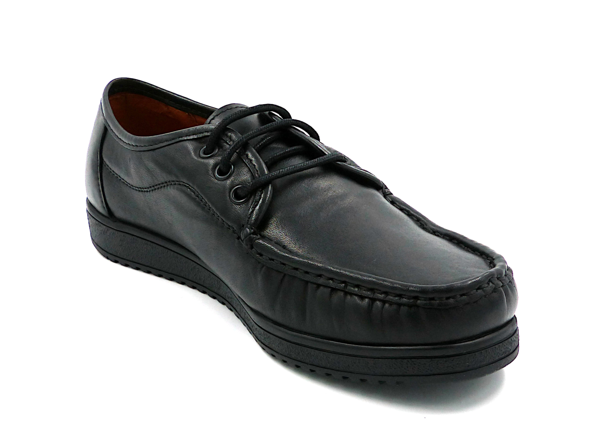 Chaussure confort en cuir noir 1655 - Chaussures Homme - Mes Jolis Souliers