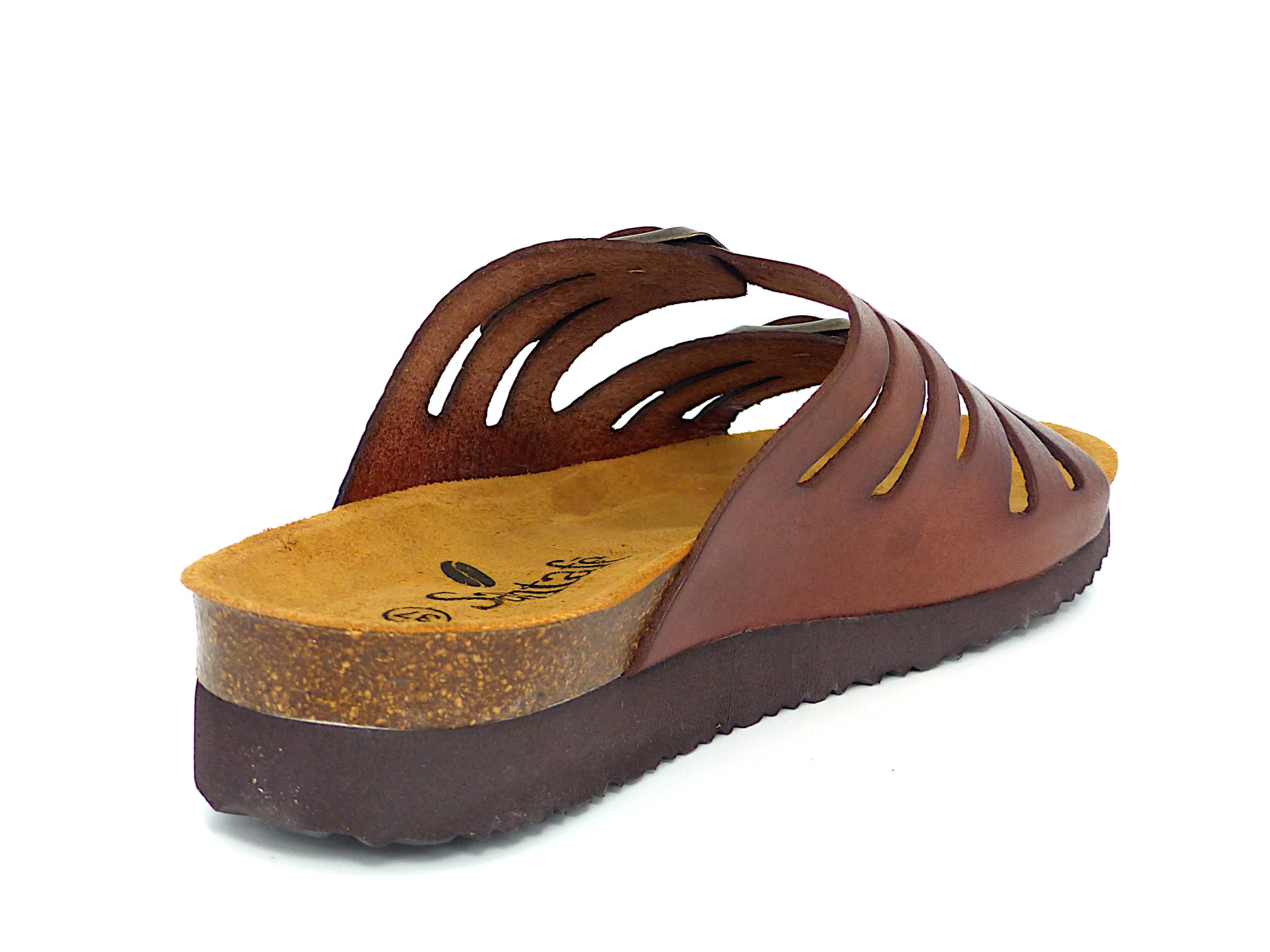 Mule anatomique Bio Magique Marron - Chaussures Femme - Mes Jolis Souliers