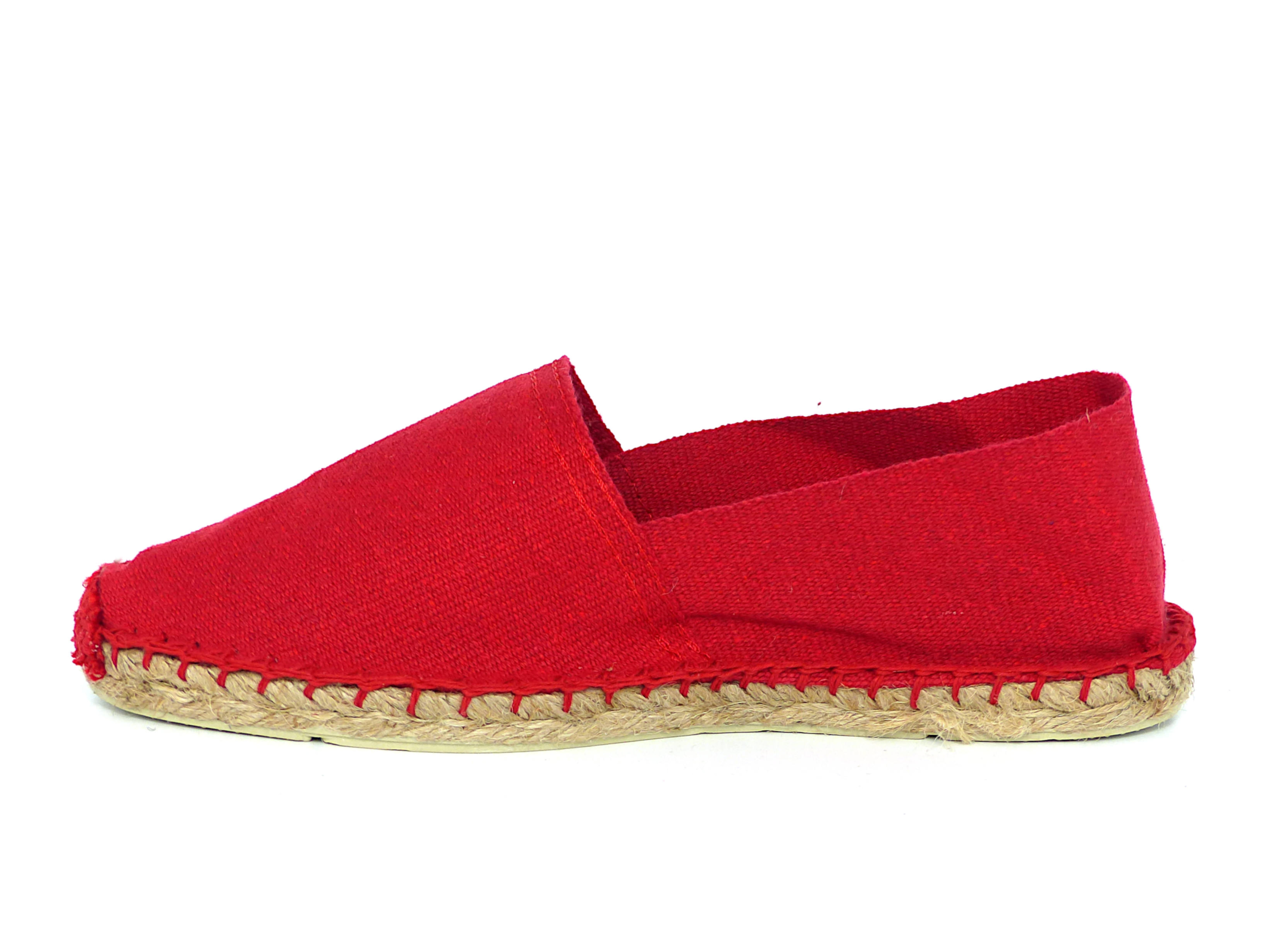 Espadrille plate Rouge - Mes Jolis Souliers