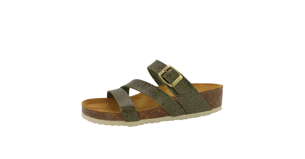 Mule anatomique Bio Artifice Kaki - Chaussures Femme - Mes Jolis Souliers