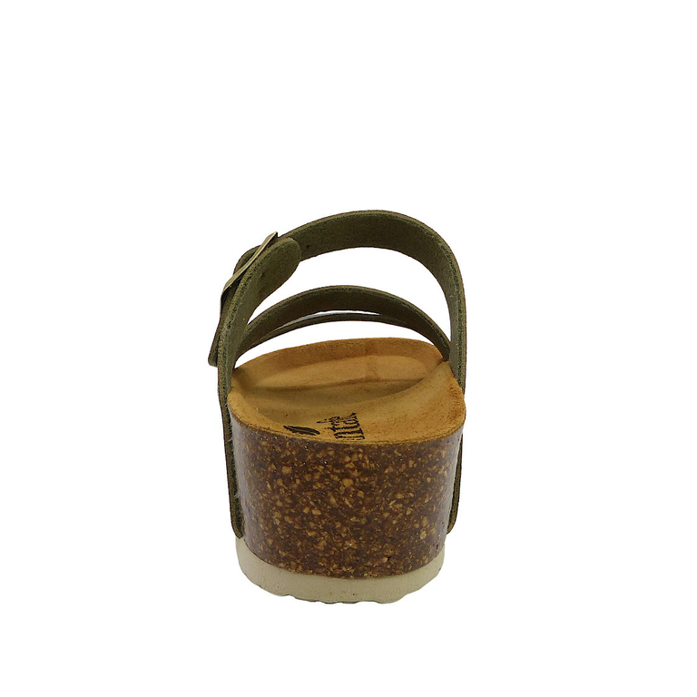 Mule anatomique Bio Artifice Kaki - Chaussures Femme - Mes Jolis Souliers