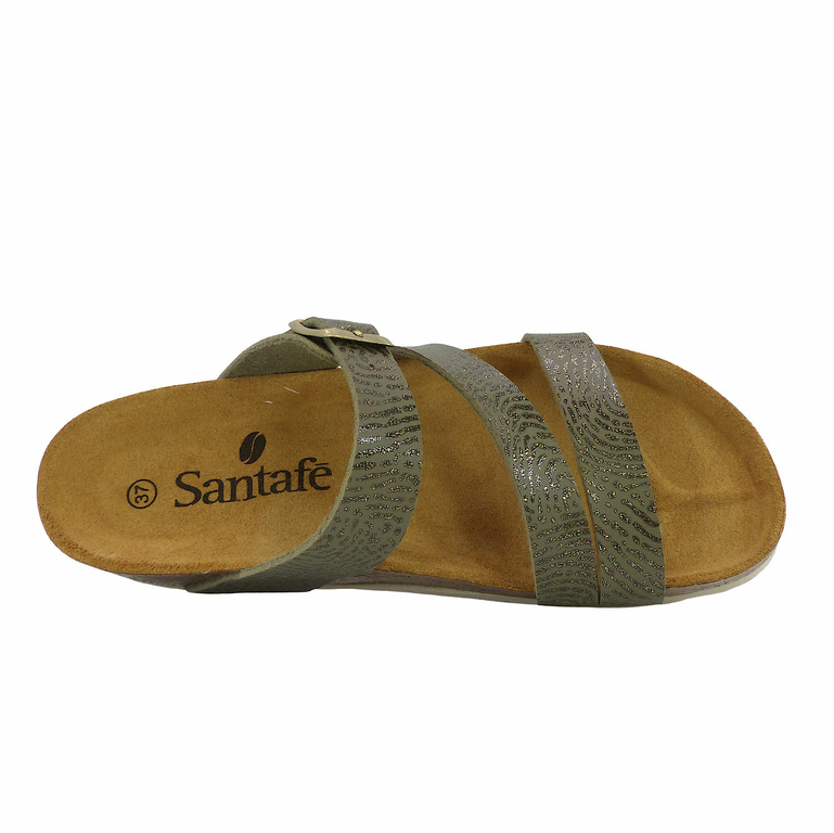 Mule anatomique Bio Artifice Kaki - Chaussures Femme - Mes Jolis Souliers