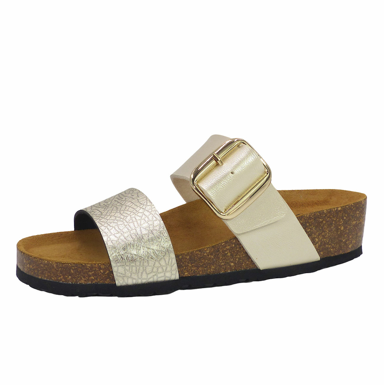 Mule Anatomique Bio Nara Platine - Chaussures Femme - Mes Jolis Souliers