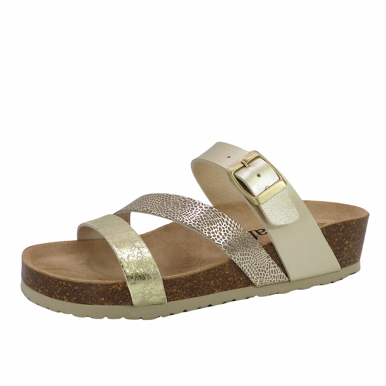 Mule anatomique Bio Karma Platine - Chaussures Femme - Mes Jolis Souliers