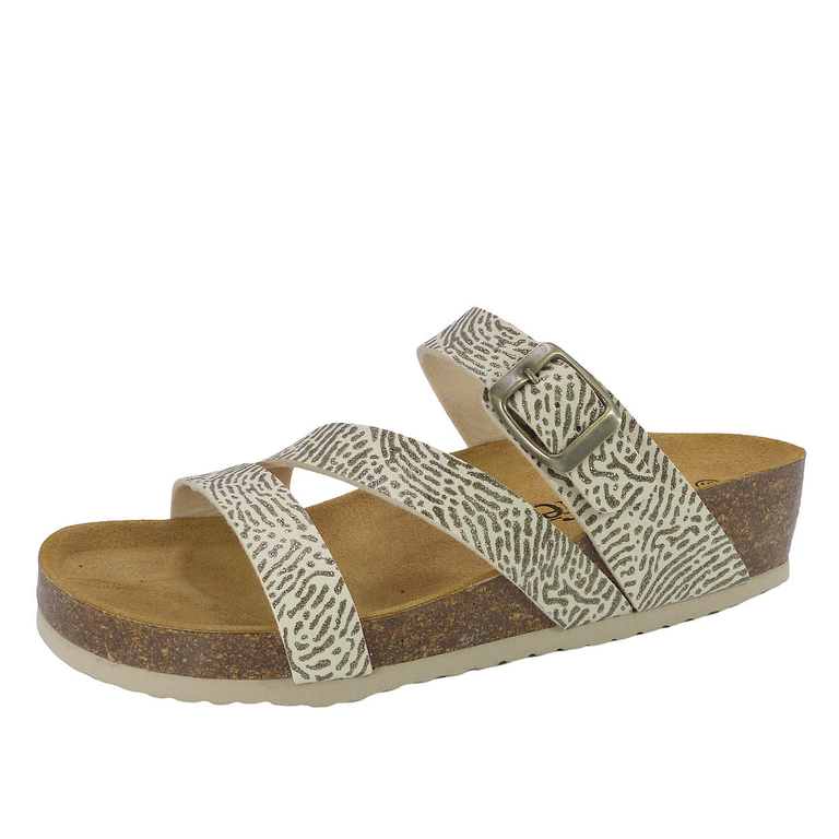 Mule anatomique Bio Artifice Beige - Chaussures Femme - Mes Jolis Souliers