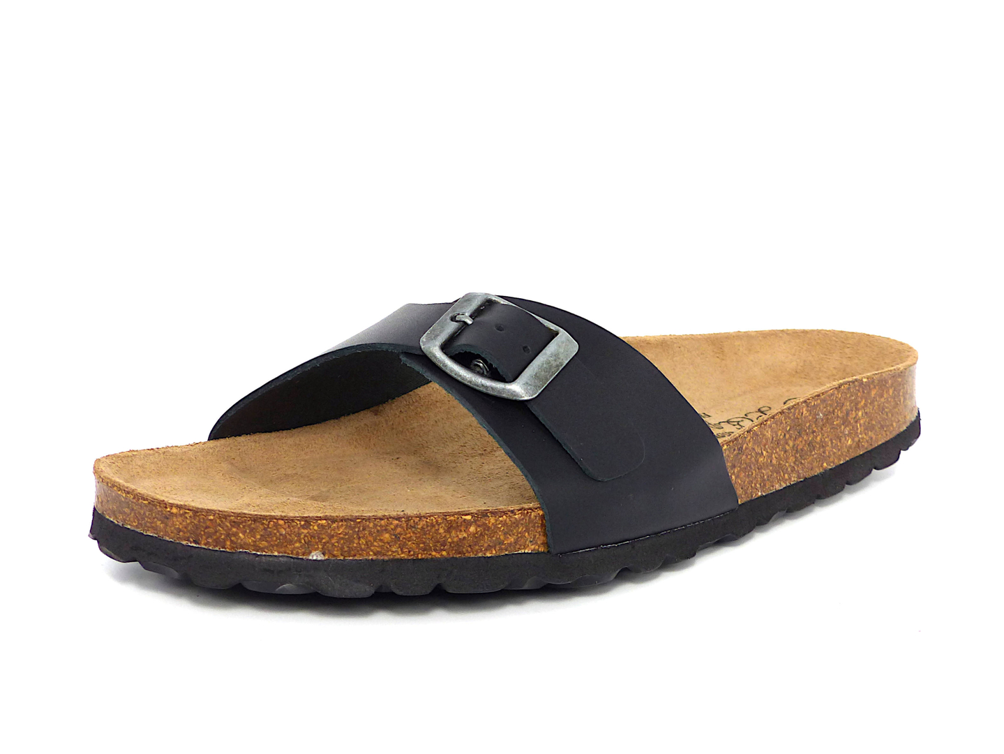 Mule anatomique en cuir noir 3555 - Chaussures Homme - Mes Jolis Souliers