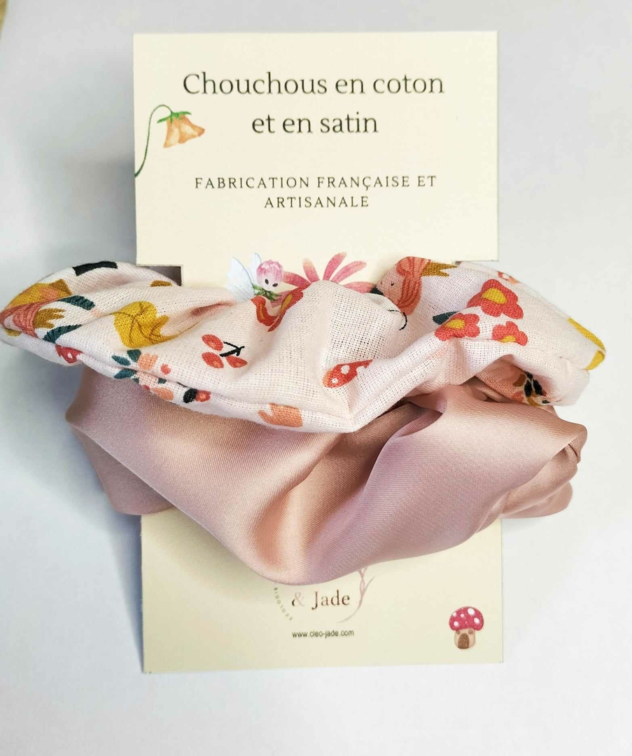 Lot de chouchous en coton et en satin - Lyly Rose - Enfant - cleo-jade