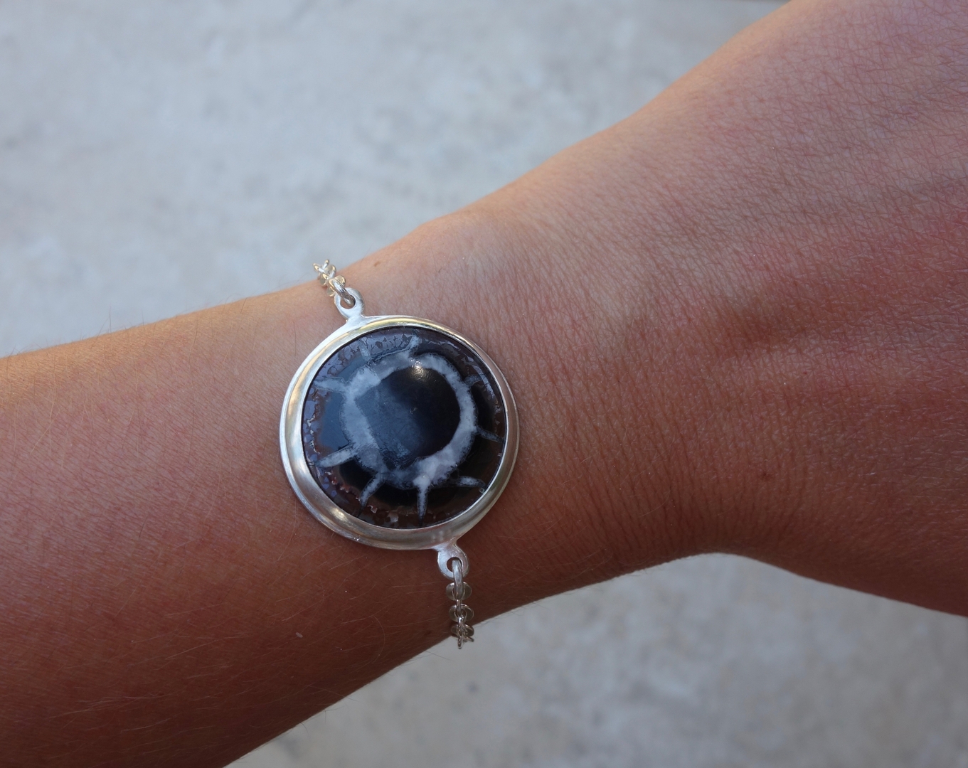 Bracelet septaria - Vos commandes - petale-d-argent