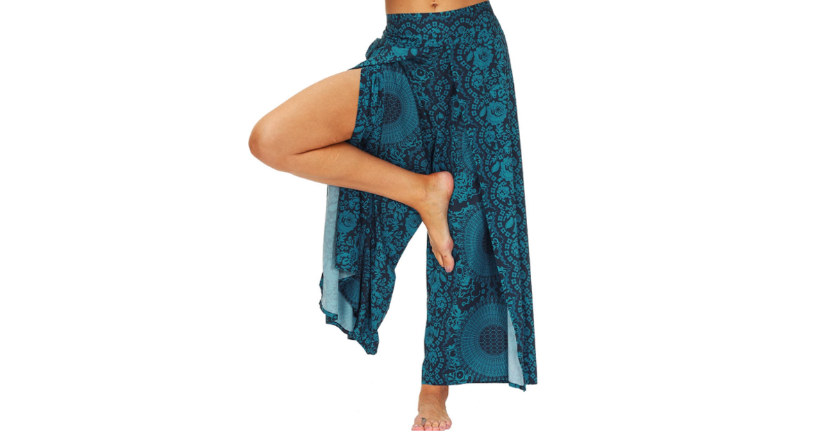Esha - Pantalon large fendu - Passion yoga