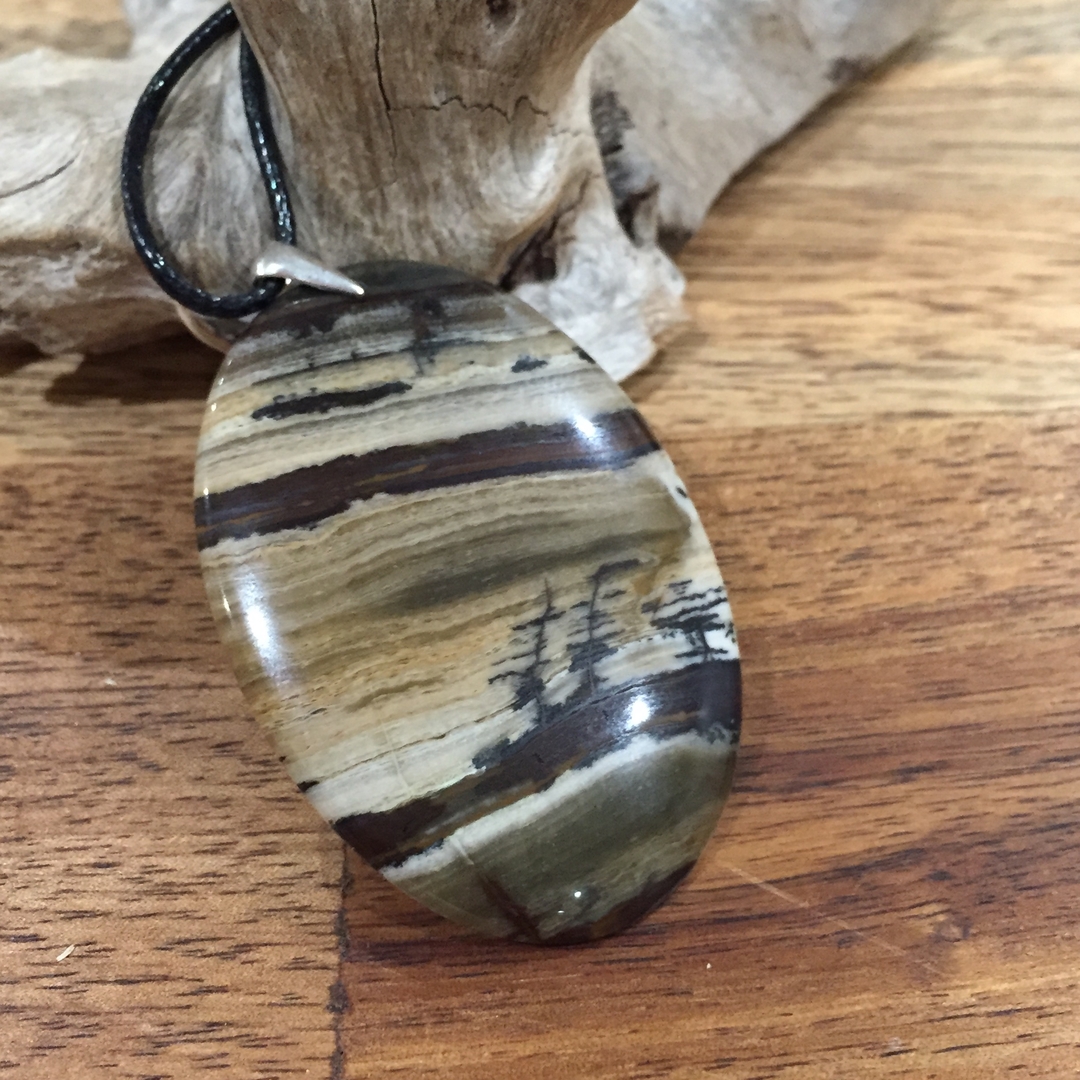 Pendentif Jaspe Zébré - JASPE ZEBRE - Pierres Indigo