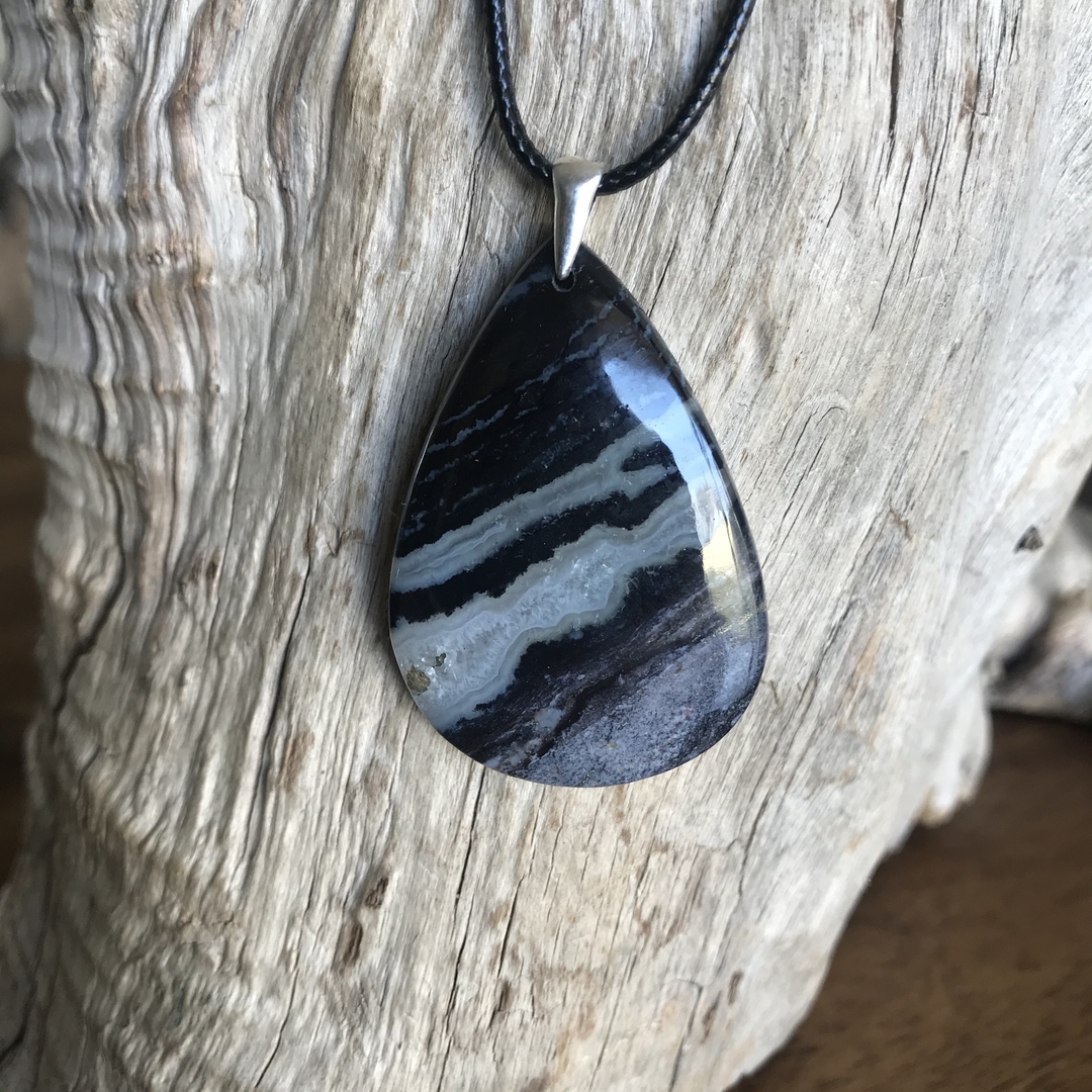 Pendentif Jaspe Zébré - JASPE ZEBRE - Pierres Indigo