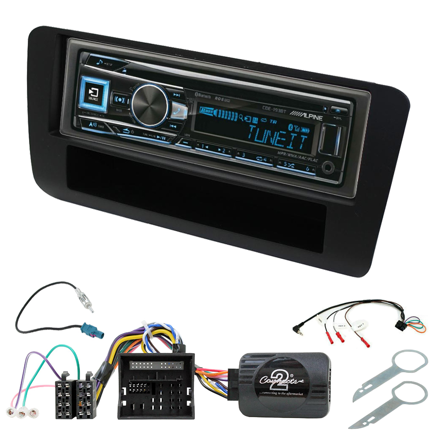 KIT Poste 1-DIN USB/Bluetooth Audi A1 de 2010 à 2018
