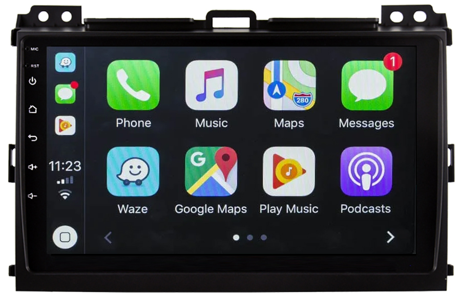 Ecran tactile Android + Apple Carplay Toyota Land Cruiser J120