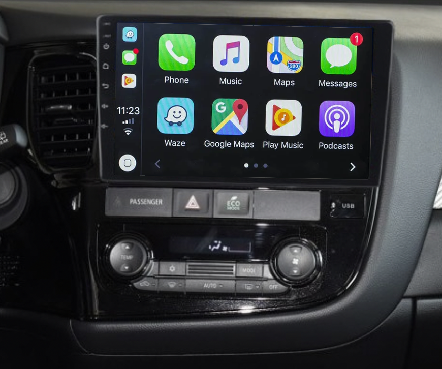Tablette tactile Android 14.0 + Apple Carplay Mitsubishi Outlander