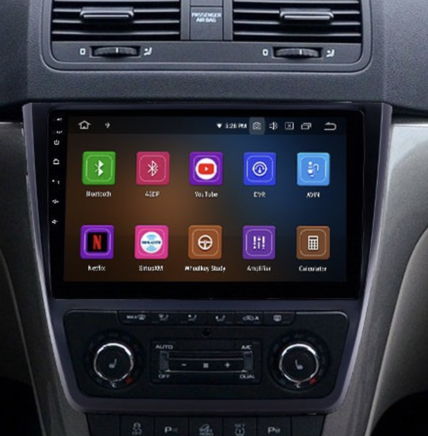 Tablette tactile Android 13.0 + Apple Carplay Skoda Yeti de 2009 à 2017