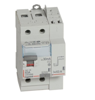 LEGRAND - Interrupteur différentiel 2P 63A AC 30mA - 411633