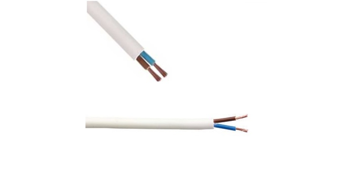 CAE - Cables d'alimentation harmonises souple Blanc - H05.VVF2X1.5B ...