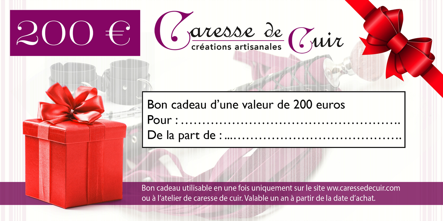Bon cadeau - Bons cadeaux et wishlist/Bons cadeaux - Caresse de Cuir