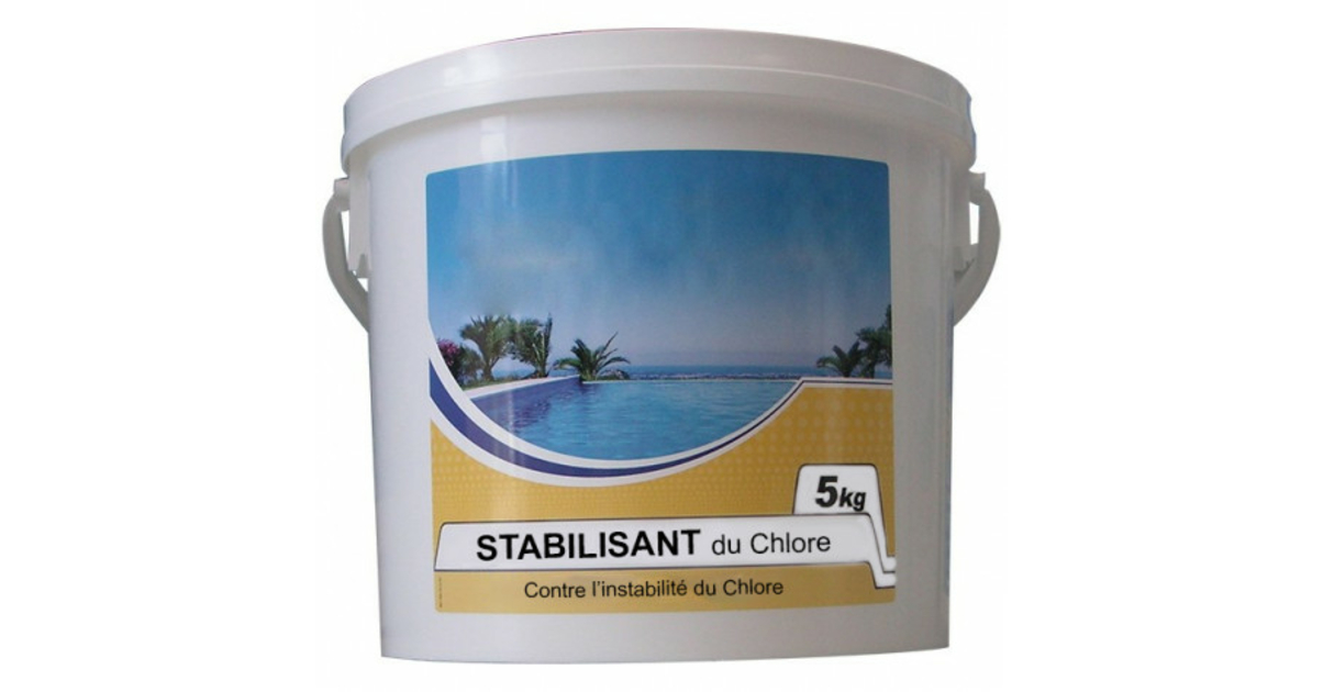 Stabilisant du chlore en seau de 5 kg protection contre les UV
