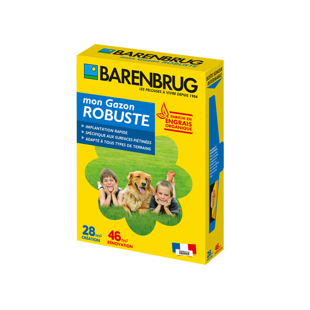 Gazon "Robuste" - boite de 1 kg sachet de 5 et 15 kg