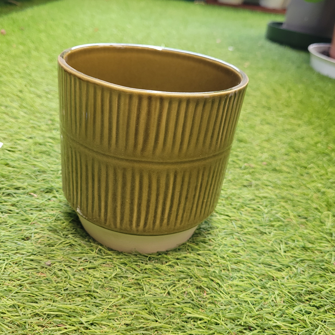 Cache-pot rayures - Déco/Cache-pots - La Jardinerie de Pessicart