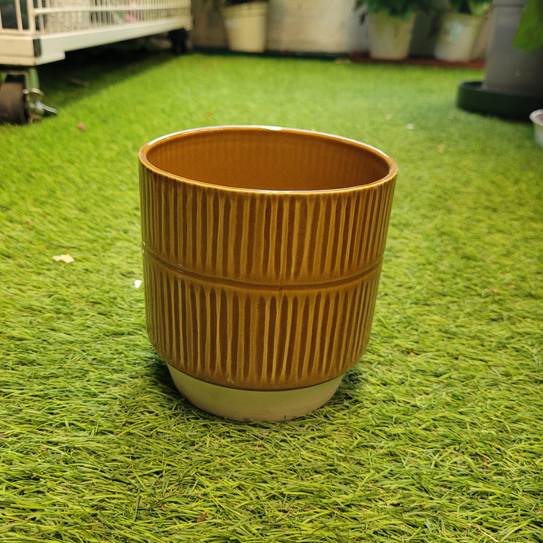 Cache-pot rayures - Déco/Cache-pots - La Jardinerie de Pessicart