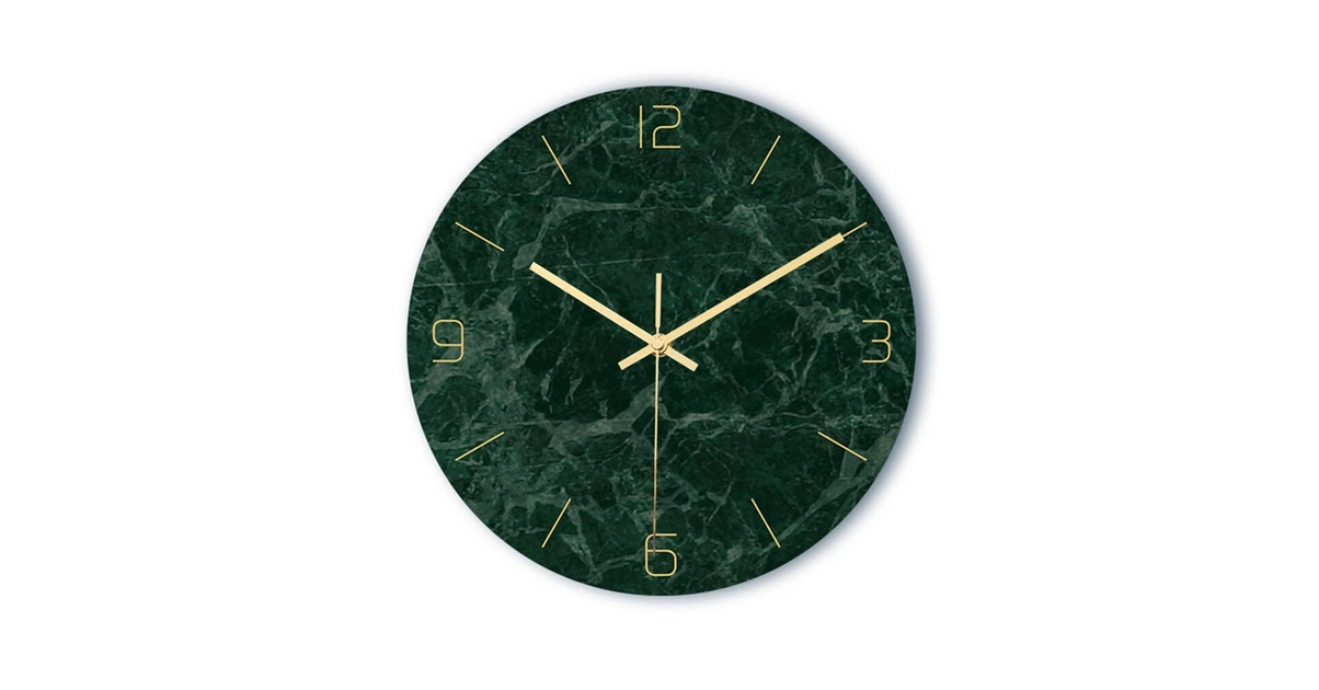 Horloge murale texture marbre 32 cm - L'Horloge Murale