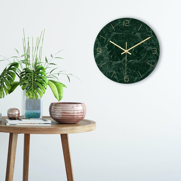 Horloge murale texture marbre 32 cm - L'Horloge Murale
