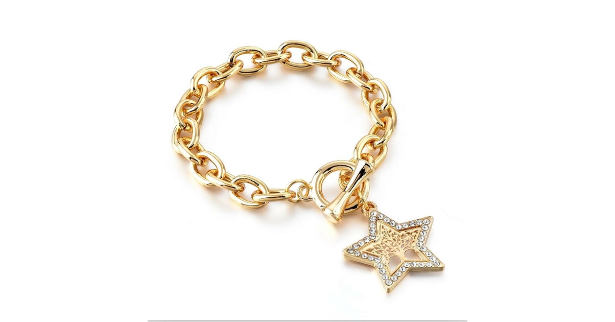 Bracelet femme Chaine Etoile Arbre de vie - Bijoux Femmes/Bracelets ...