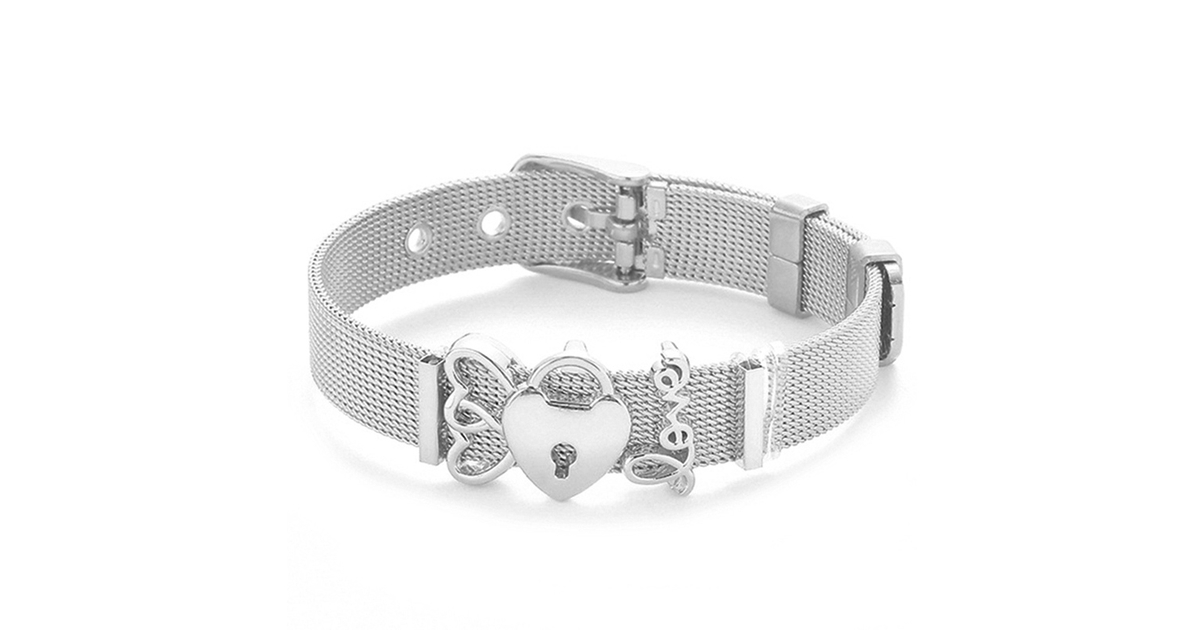 Bracelet femme tendance Secret Heart Silver - Bijoux Femmes/Bracelets ...